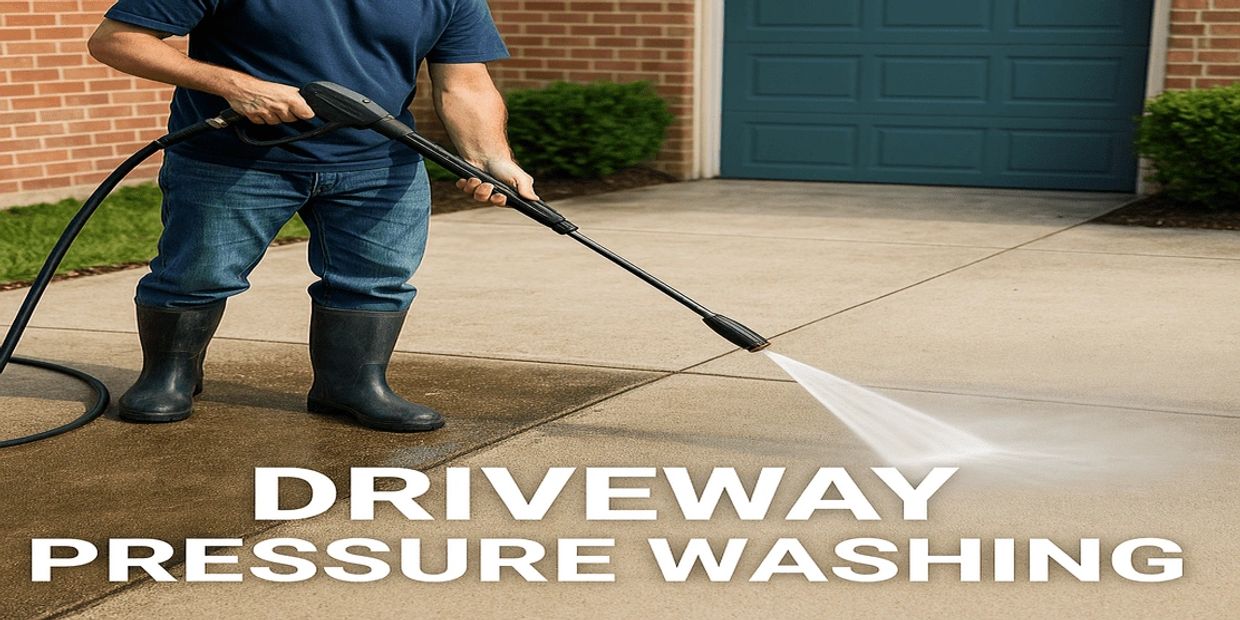 Driveway and Sidewalk Pressure Washing Utah | The Bin Buster
